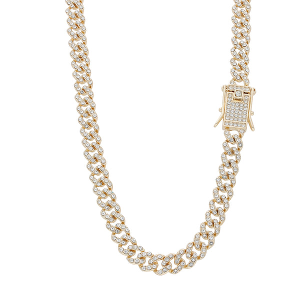 Cadena estilo cubano con piedra – Joyería Vazmar